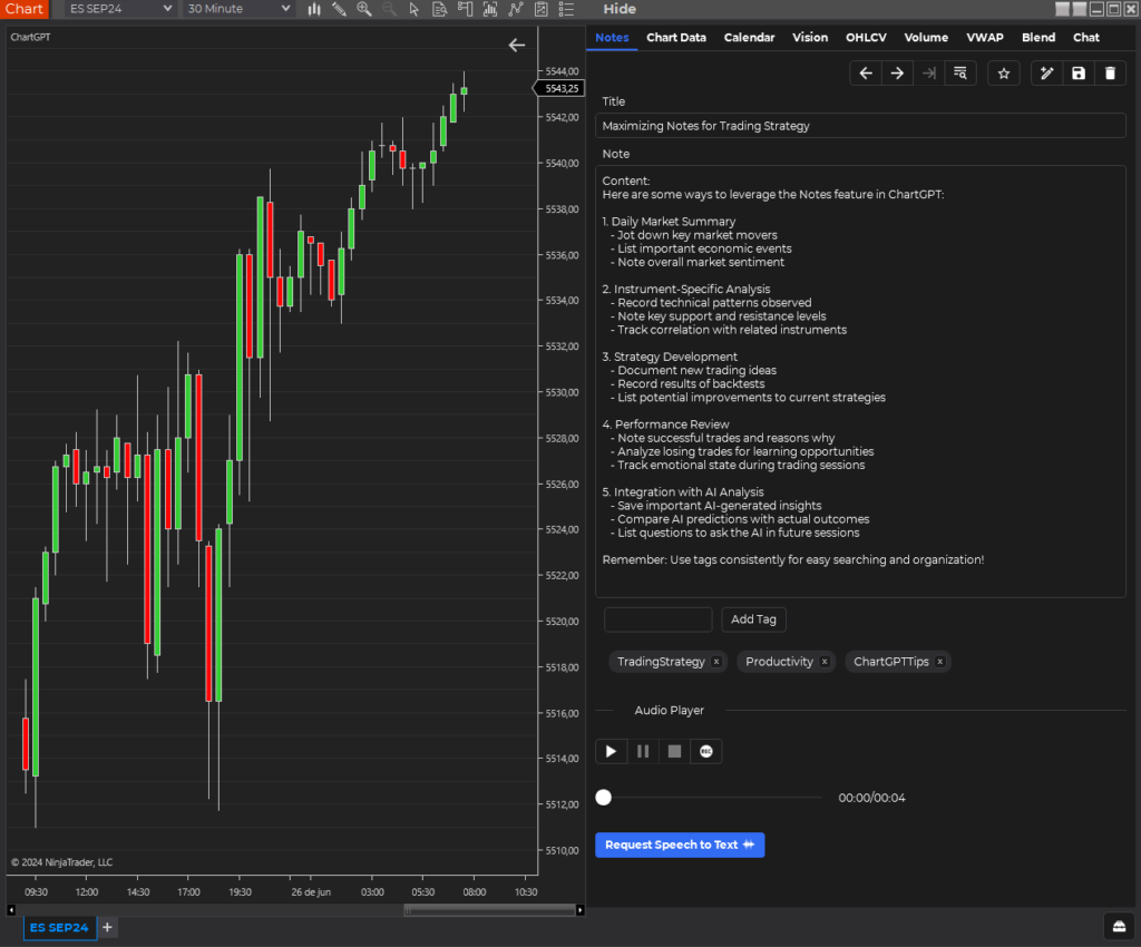 ChartGPT: AI-Powered Trading Analysis for NinjaTrader